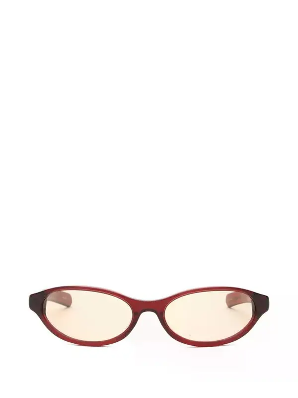 FLATLIST Olympia Oval-frame Sunglasses - Red