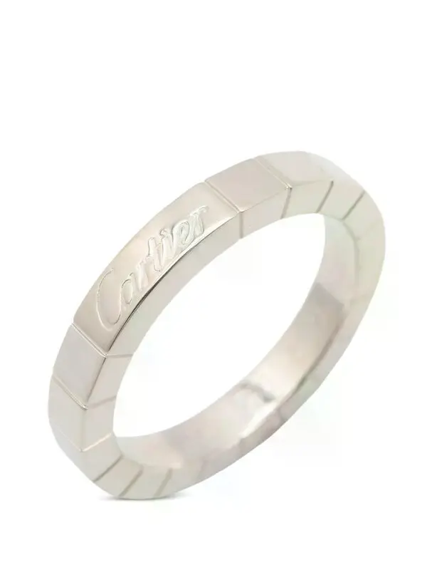 Cartier 18k White Gold Lanière Ring - Silver