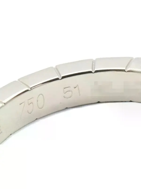 Cartier 18k White Gold Lanière Ring