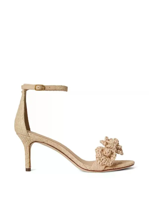 Ralph Lauren Allie Raffia Sandals - Neutrals