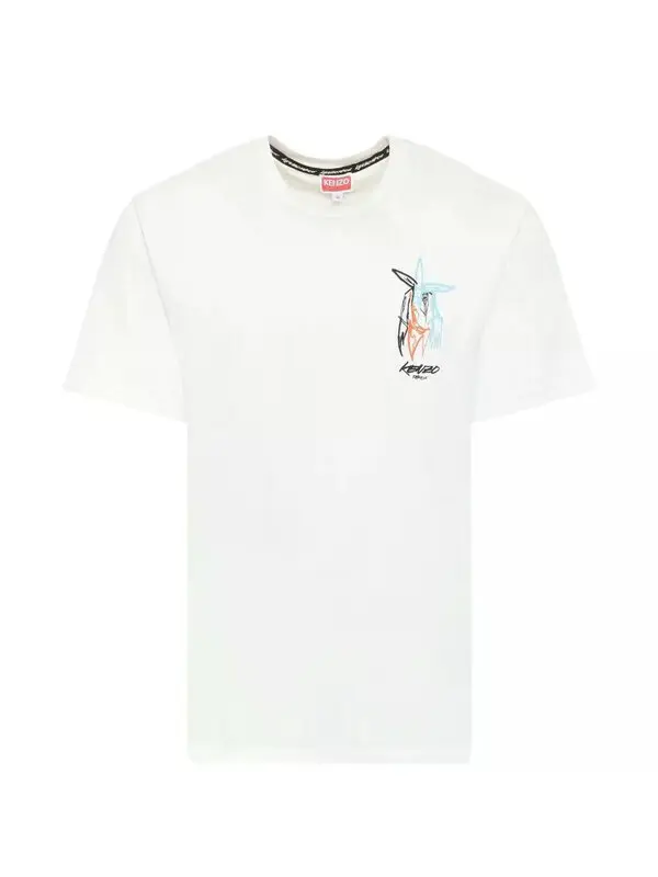 Kenzo X Futura 2000 Graphic-print T-shirt - White