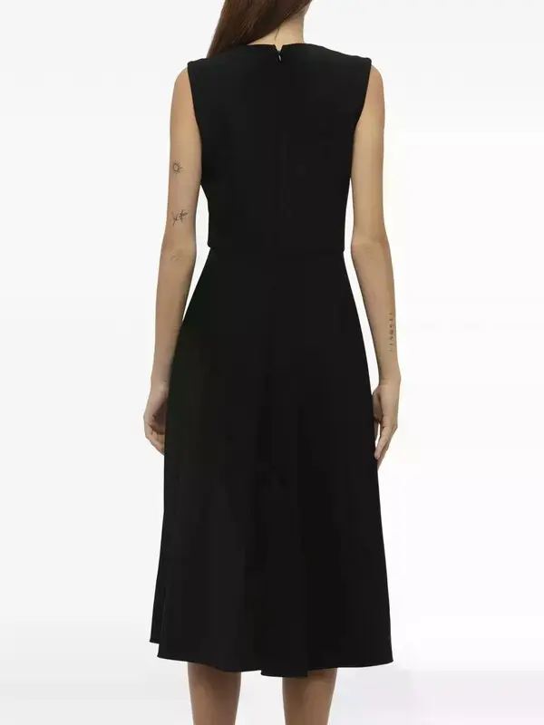 Alexander McQueen Asymmetrical Hem V-neck Dress