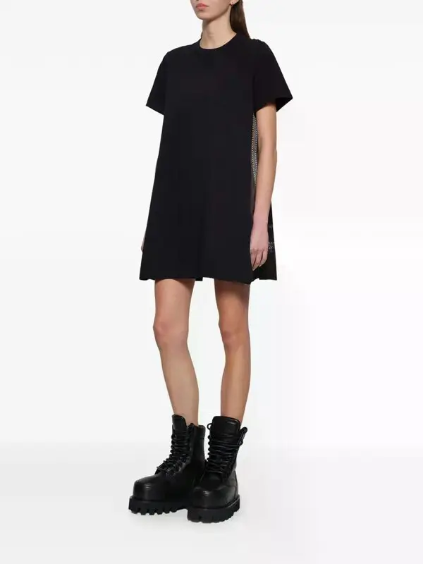 Sacai Paisley-print Paneled Mini Dress