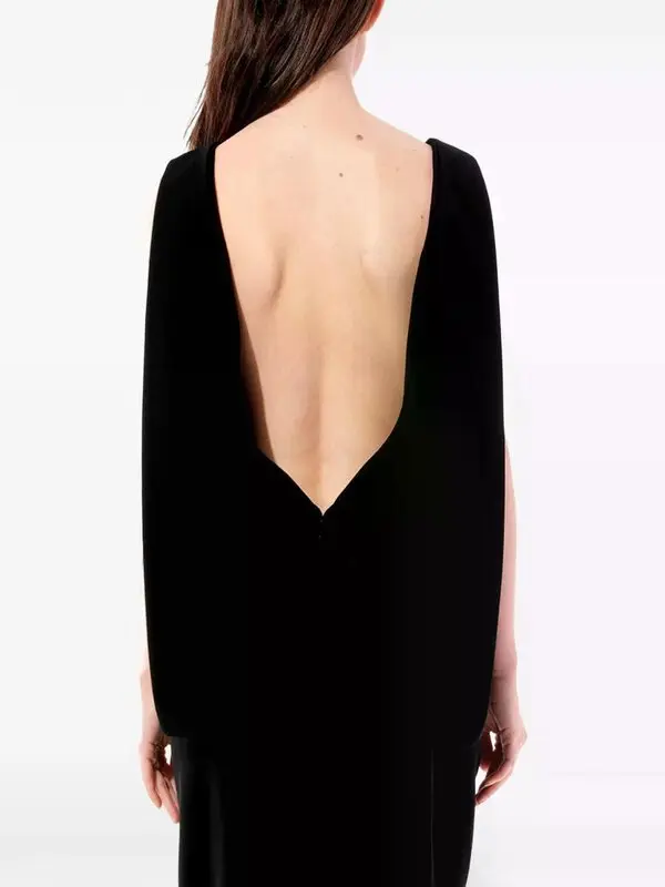 Balenciaga Draped Open-back Sleeveless Dress