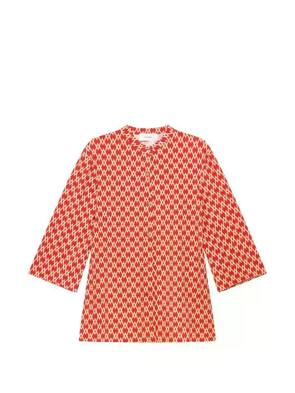 Malìparmi Geometric Print Kaftan - Red