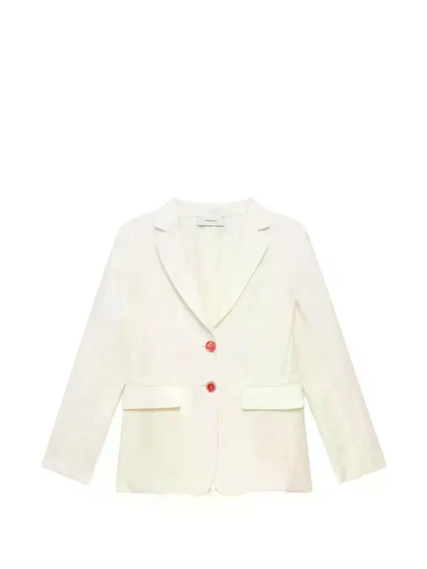Malìparmi Jacquard Linen-blend Jacket - Neutrals