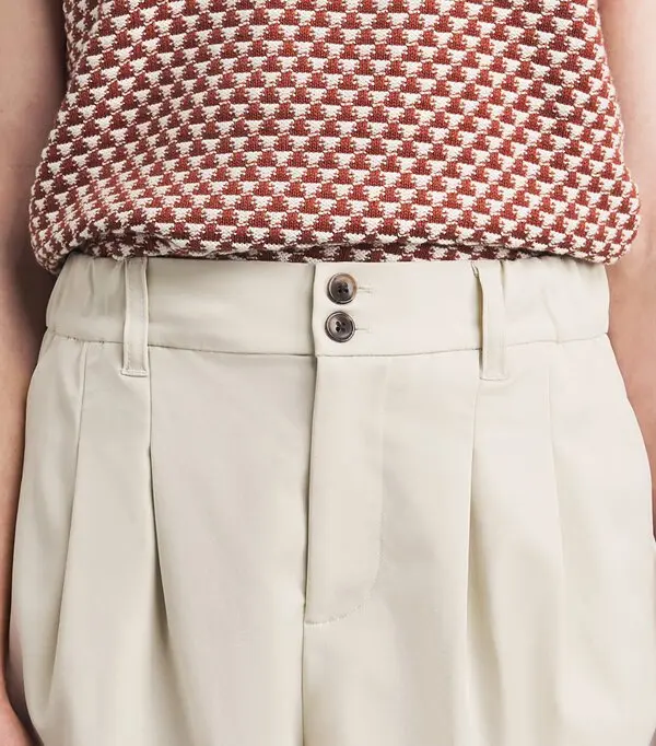 Varley Tansy Tailored Shorts - Ivory