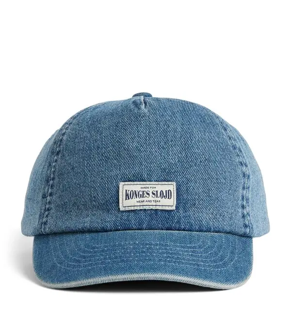KONGES SLOJD Konges Sløjd Organic Cotton Denim Baseball Cap - Blue