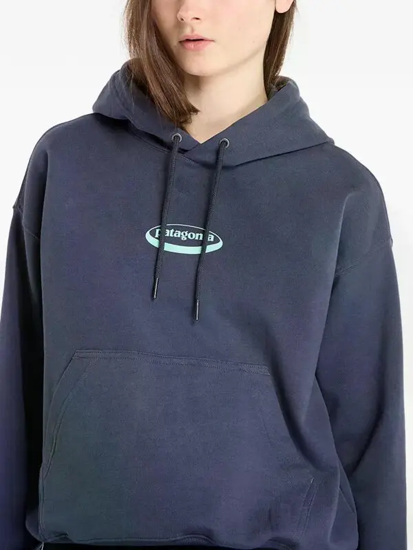 Patagonia Logo Print Drawstring Hoodie