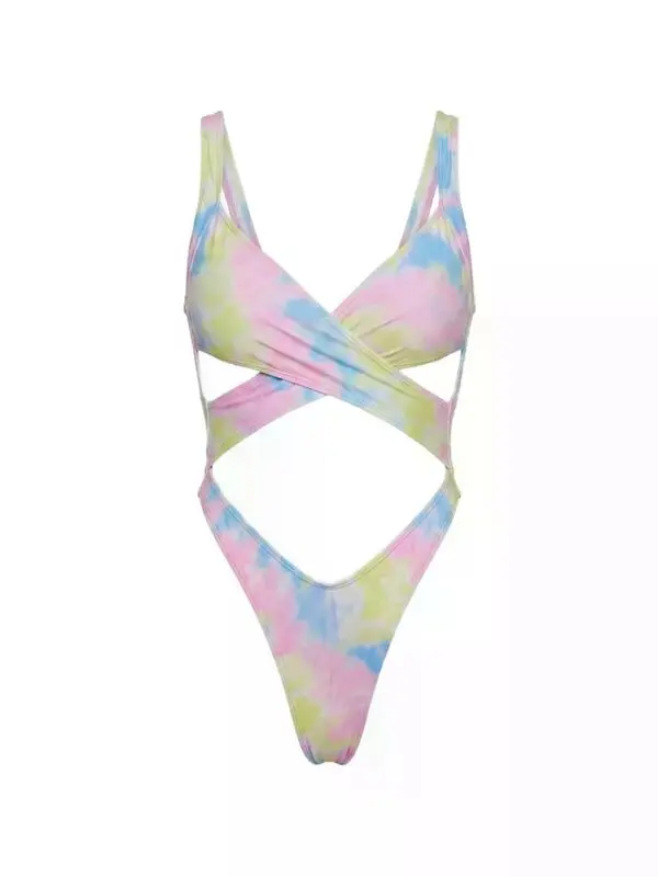 REINA OLGA Exotica Tie-dye One-piece Swimsuit - Pink