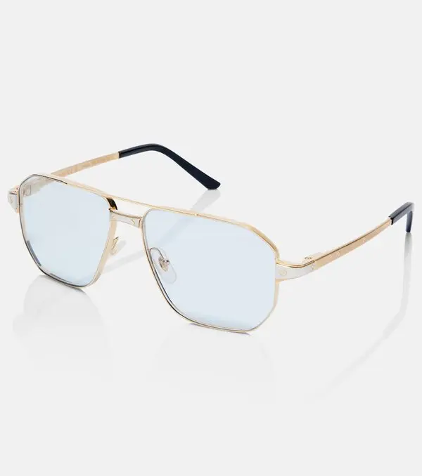 Cartier Santos De Aviator Sunglasses