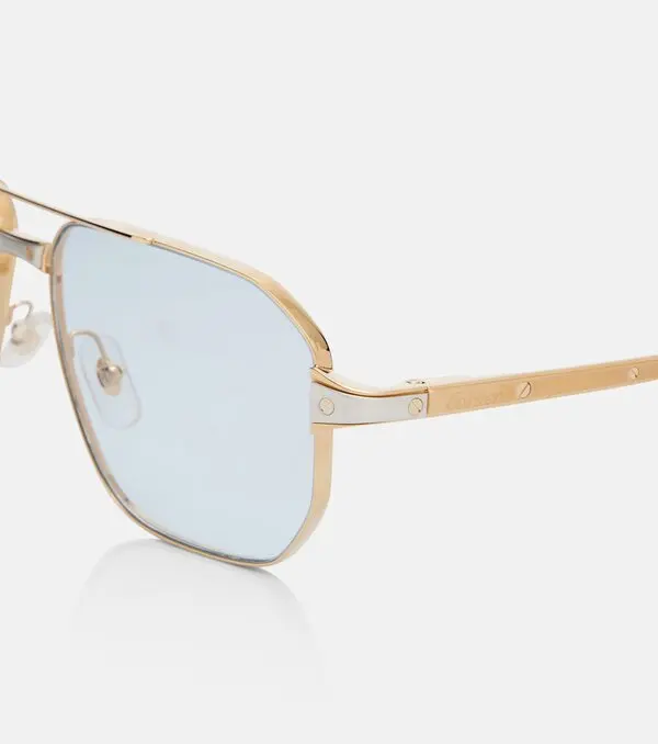 Cartier Santos De Aviator Sunglasses