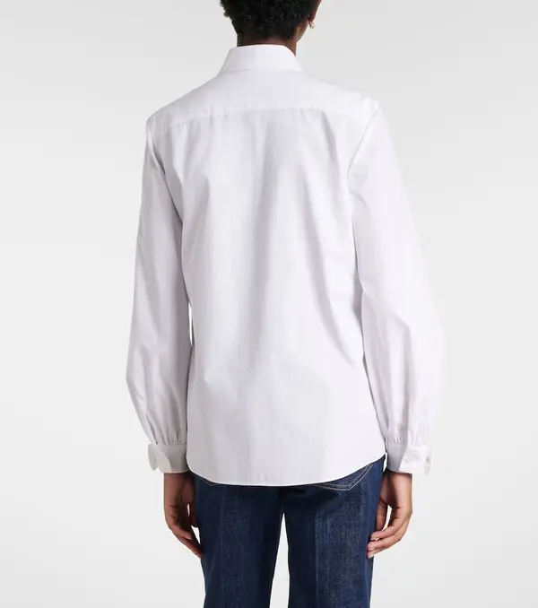 Valentino Garavani Bow Detail Cotton Poplin Shirt