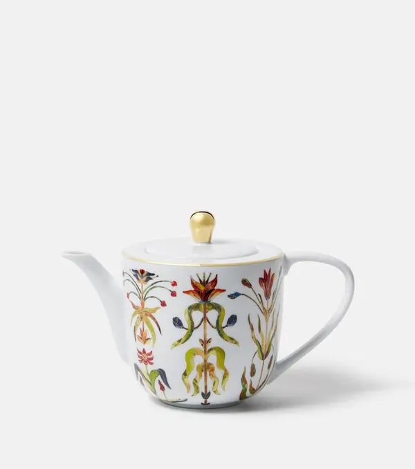 L'Objet Grand Tour Porcelain Teapot - Multicoloured