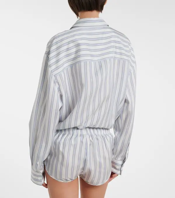 Gucci Interlocking G Silk Jacquard Shorts - Blue