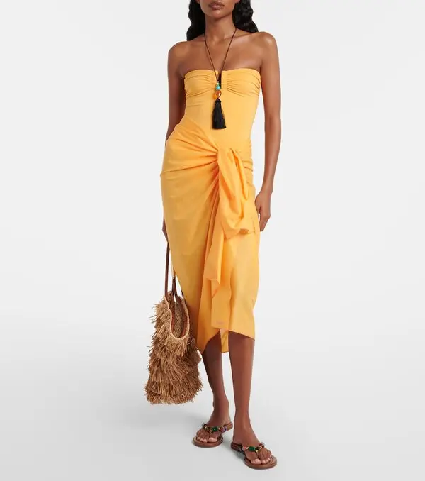 ERES Cabine Cotton Beach Cover-up - Yellow