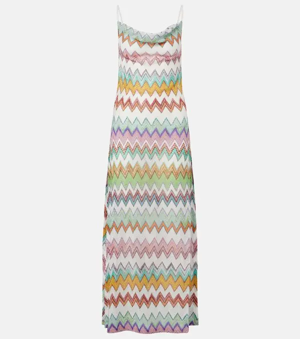 Missoni Zigzag Lame Maxi Dress - Multicoloured