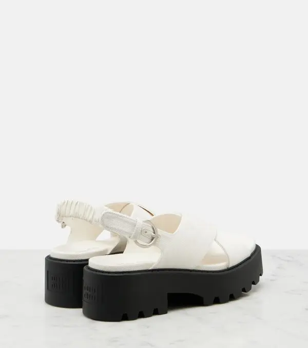 Miu Miu Platform Slingback Sandals