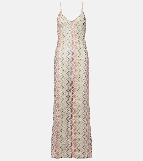 Missoni Zigzag Lame Maxi Dress - Multicoloured