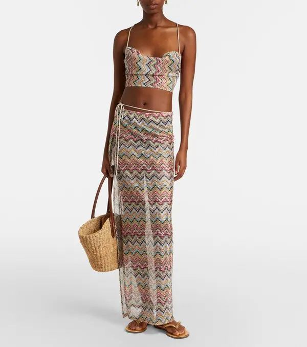 Missoni Zigzag Mesh Beach Cover-up