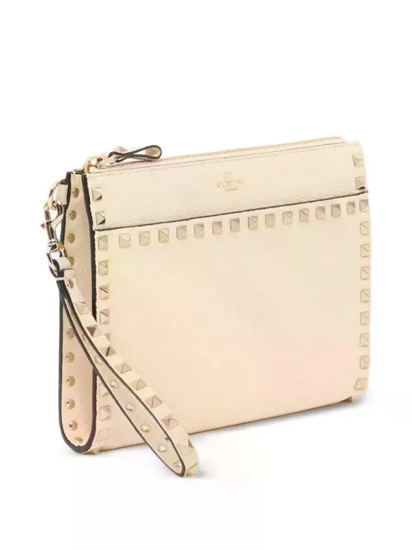 Valentino Garavani Rockstud Pouch In Grainy Calfskin