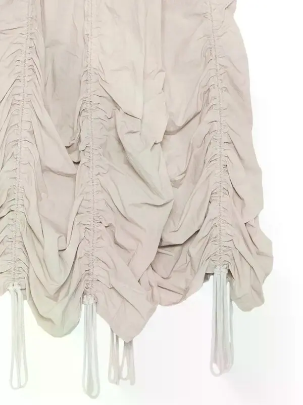 LAUREN MANOOGIAN Ruched Drawstring Skirt