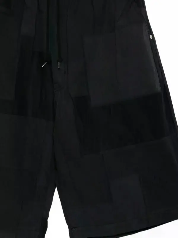 Comme Des Garçons Patchwork Drawstring Shorts