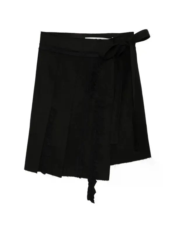 OPEN YY Pleated Wrapped Mini Skirt