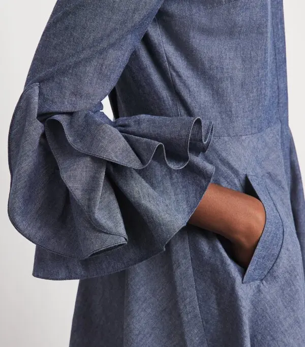 Safiyaa Chambray Cassandre Midi Dress