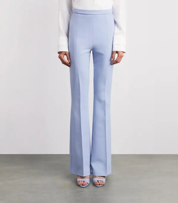 Safiyaa Alexa Flared Crepe Trousers