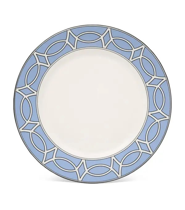 O.W.LONDON Set Of 2 Loop Dessert Plates - Blue