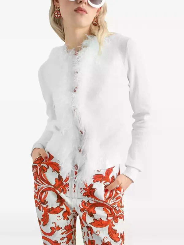 Dolce & Gabbana Long Sleeve Embellished Cardigan