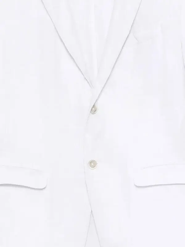 120% Lino Notch-lapel Single-breasted Blazer