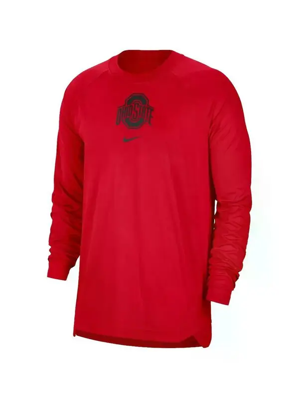 Nike Ohio State University Raglan Long Sleeve T-shirt - Red