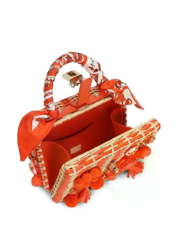 Dolce & Gabbana Dolce Box Handbag In Raffia