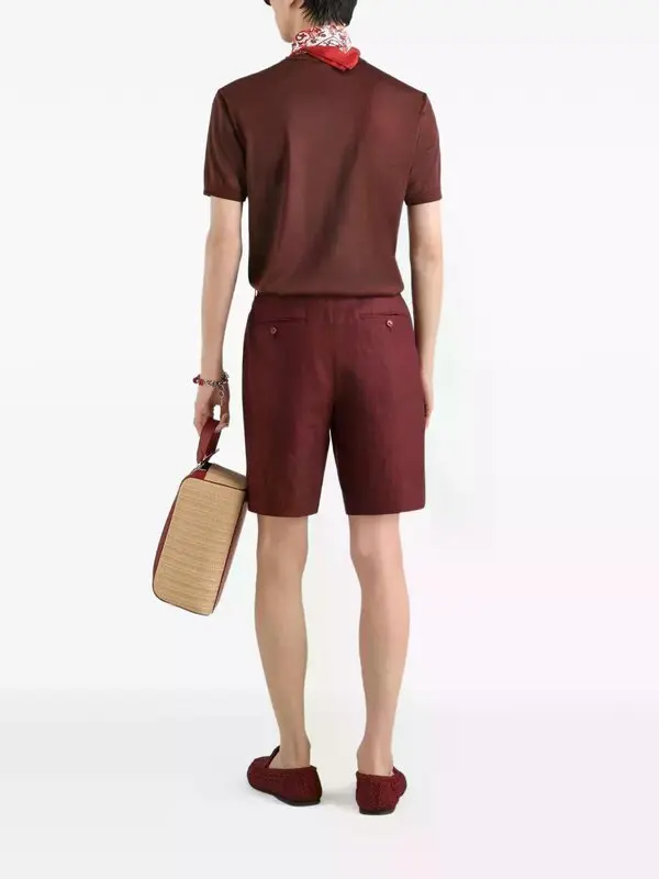Dolce & Gabbana Multi-coloured Linen Bermuda Shorts
