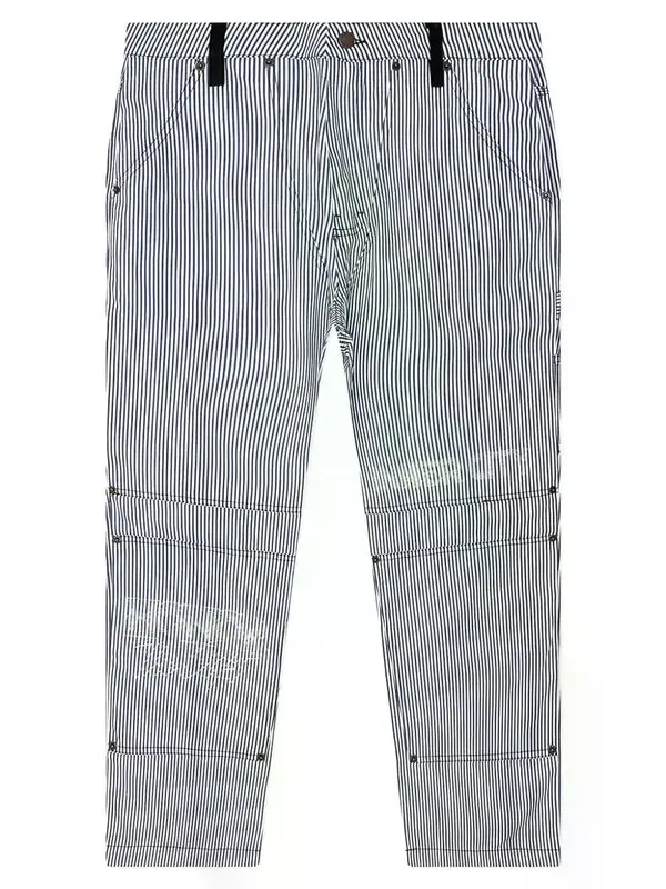 HONOR THE GIFT Striped Pattern Trousers - Blue