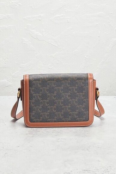 Celine Triomphe Teen Claude Shoulder Bag - Brown