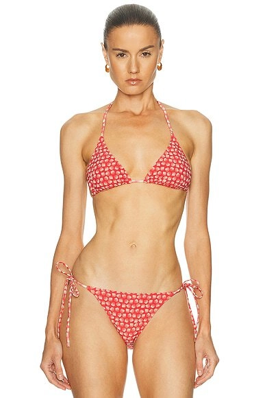Solid & Striped The Ines Bikini Top - Shell Print