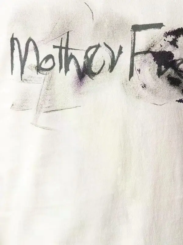 Yohji Yamamoto Long Slogan Print T-shirt