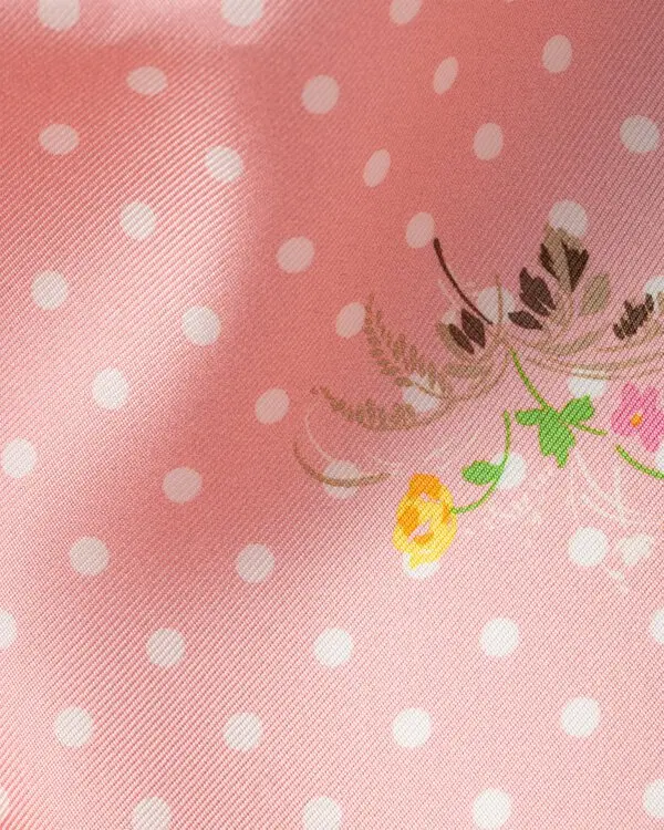 Prada Printed Silk Twill Scarf 55 - Pink/sand