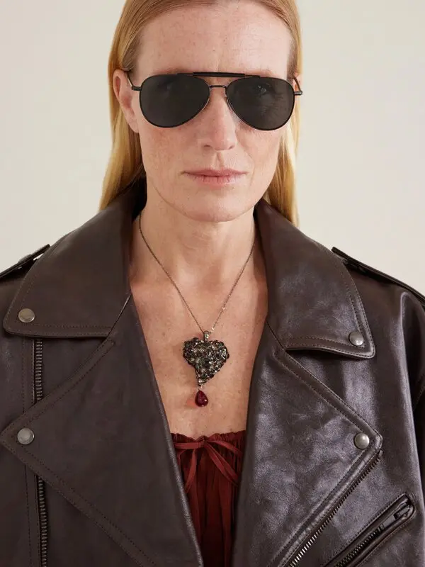 Saint Laurent Sl 864 Aviator Sunglasses - Black