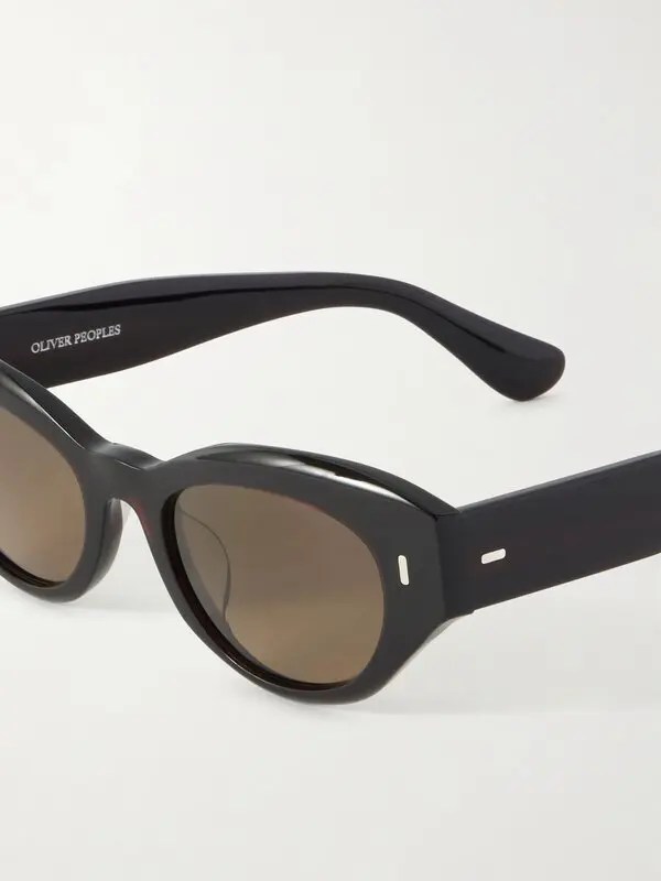 Oliver Spencer Lerrue Cat-eye Acetate Sunglasses - Brown
