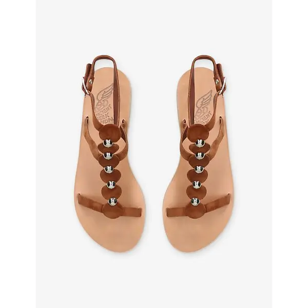 ANCIENT GREEK SANDALS Astria Stud Suede Sandals