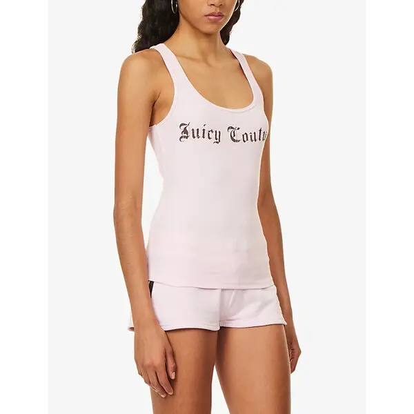 Juicy Couture Longline Ribbed Stretch-cotton Vest Top