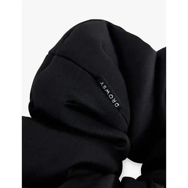 DROWSY SLEEP CO. Pillow Silk Scrunchie - Black Jade