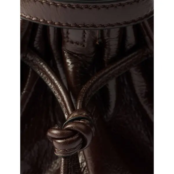 Prada Bonnie Medium Leather Handbag - Brown