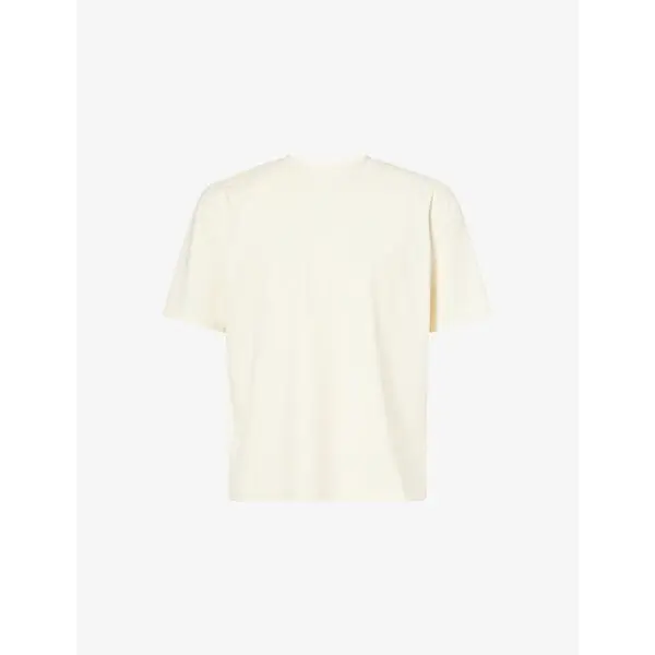 RAITH Tomas Textured Woven T-shirt - Ecru
