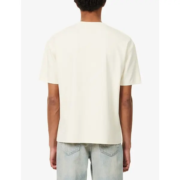 RAITH Tomas Textured Woven T-shirt - Ecru