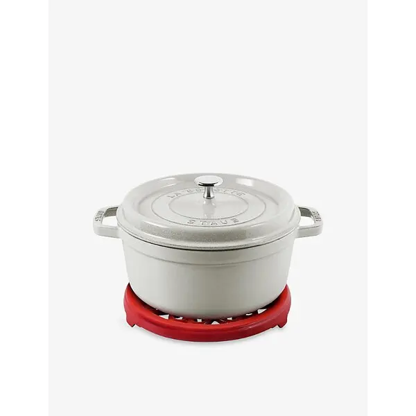 STAUB Lily Cast-iron Trivet - Cherry